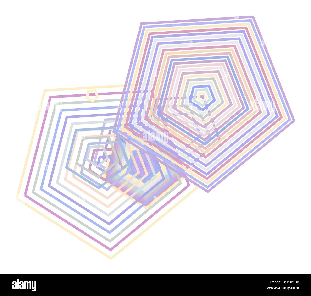 Abstract geometric background with shape of pentagon pattern. Vector ...