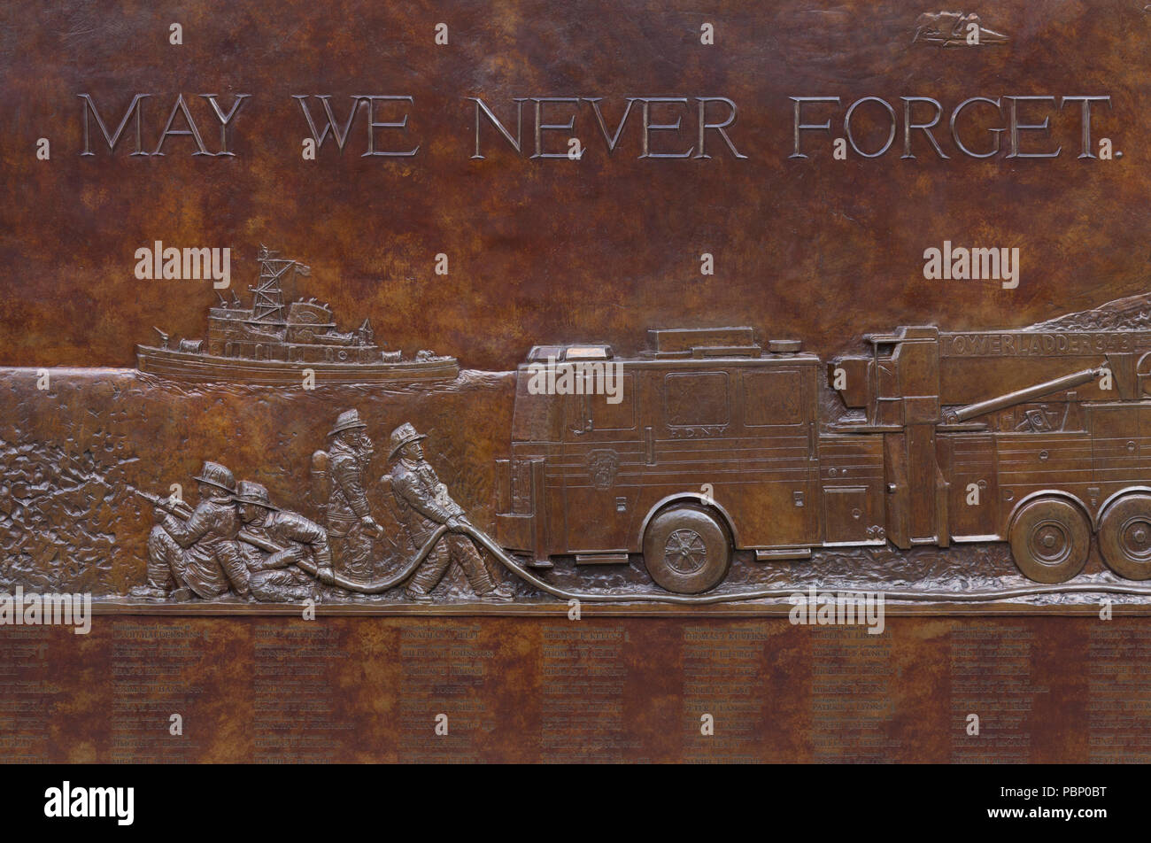 New york fire department memorial hi-res stock photography and images ...