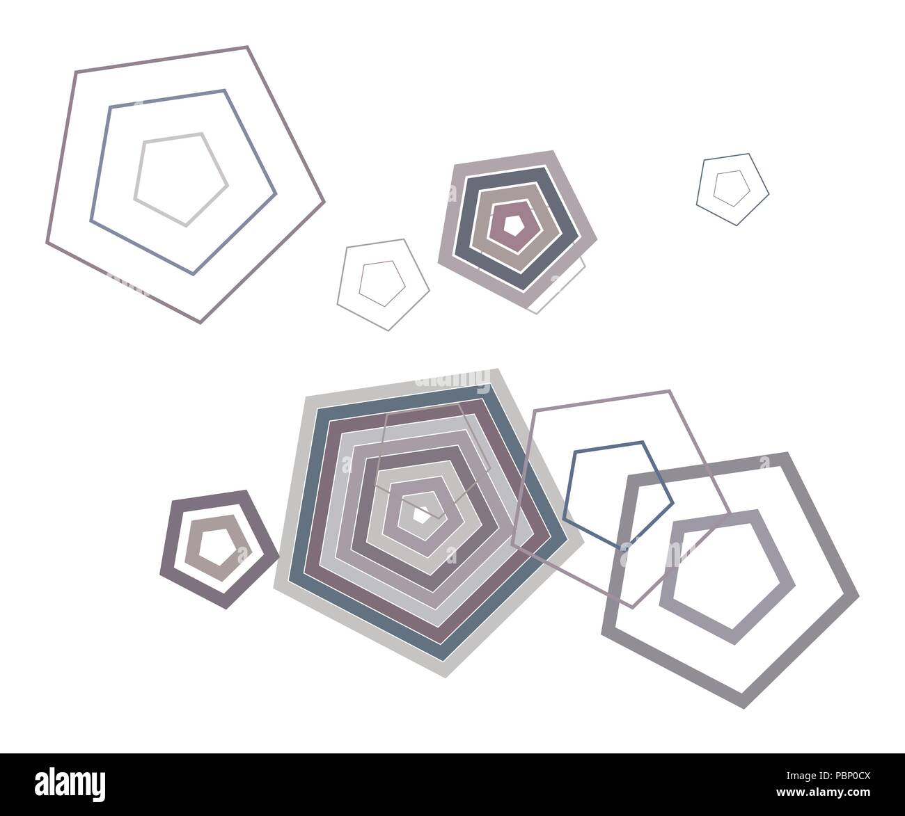 Artistic pentagon background pattern abstract. Vector illustration ...