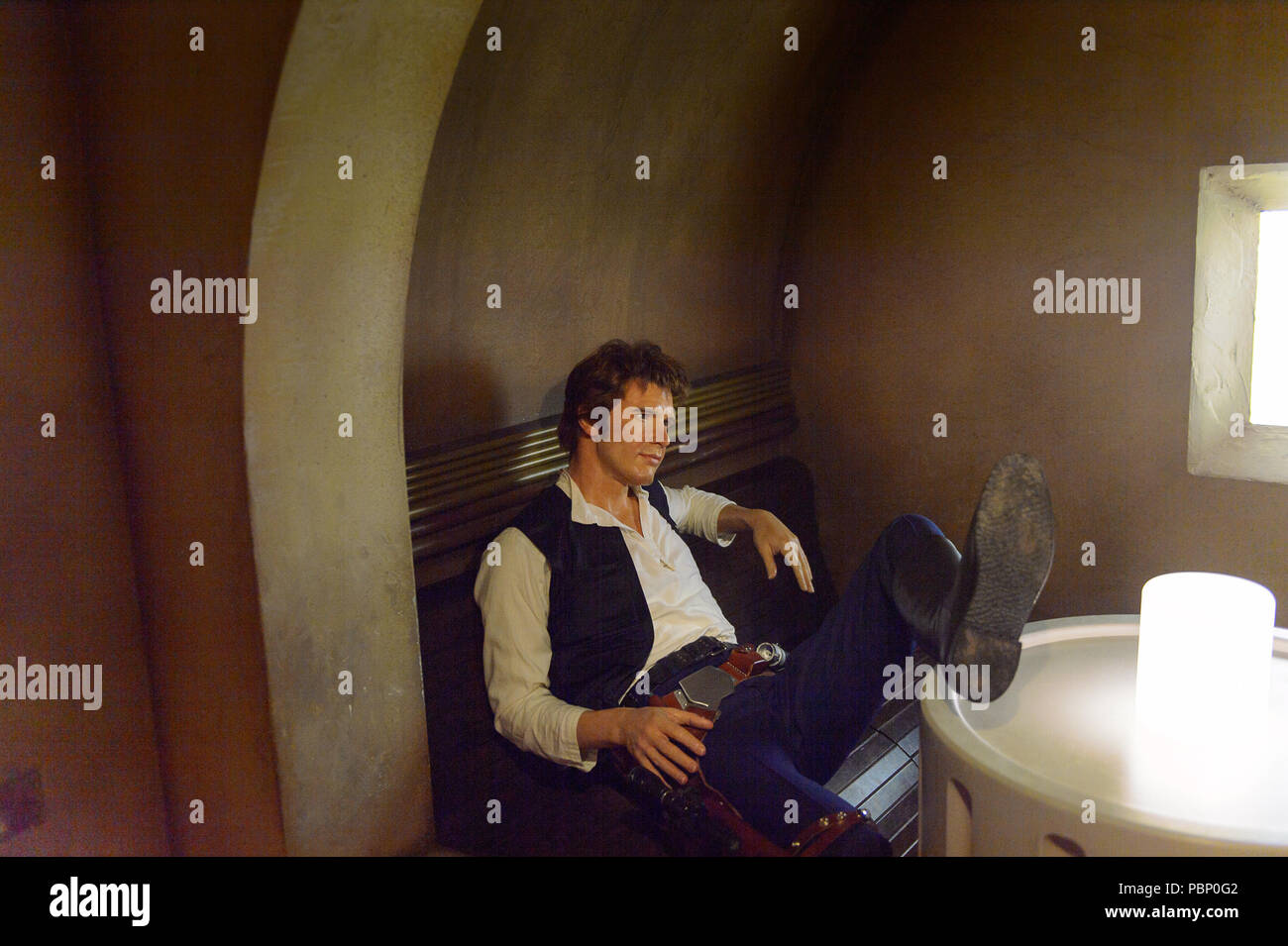 LONDON, ENGLAND - JULY 22, 2016: Luke Skywalker at the Star Wars area ...