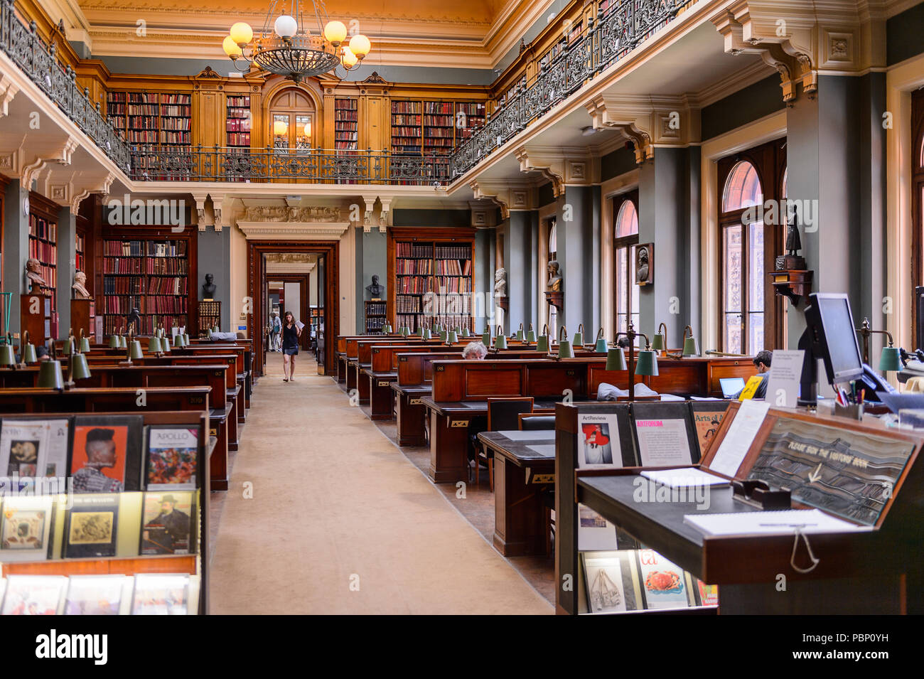 LONDON, ENGLAND - JULY 23, 2016: National Art Library, Victoria and ...