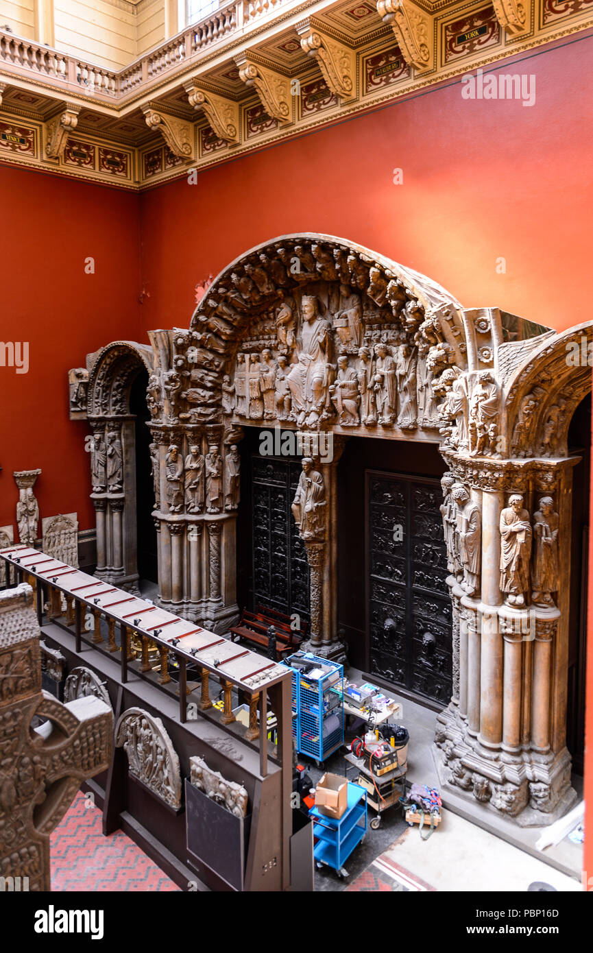 LONDON, ENGLAND - JULY 23, 2016: Medieval and Renaissance Galleries ...