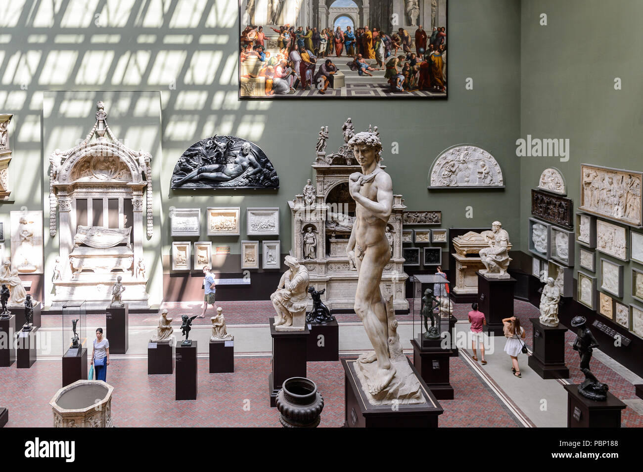 LONDON, ENGLAND - JULY 23, 2016: Medieval and Renaissance Galleries ...