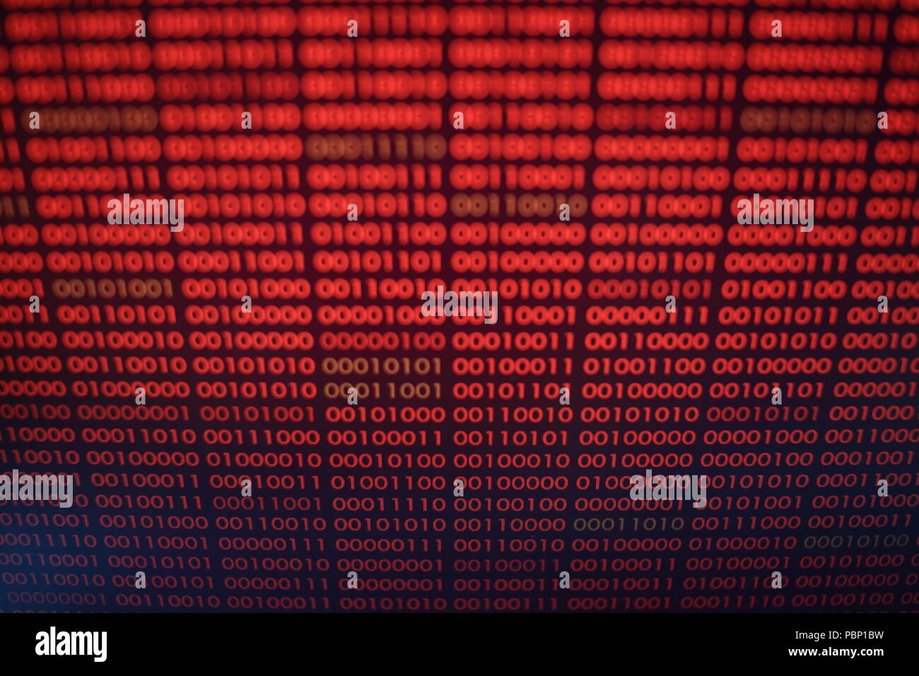Red Binary Code Computer Technology Background Red Binary Code Computer Language Data