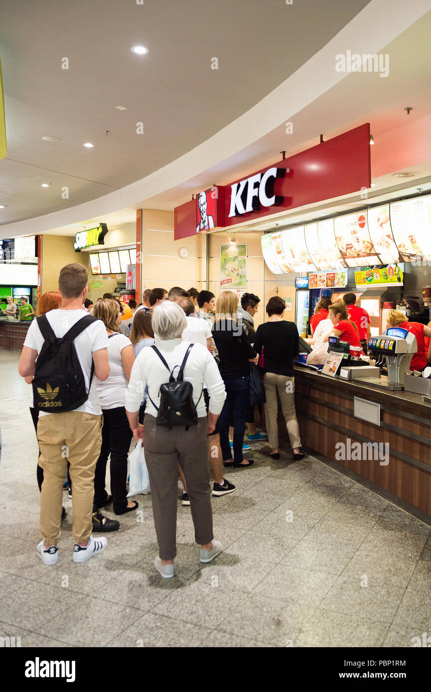 Kfc restaurant fast food inside interior hi-res stock photography and ...