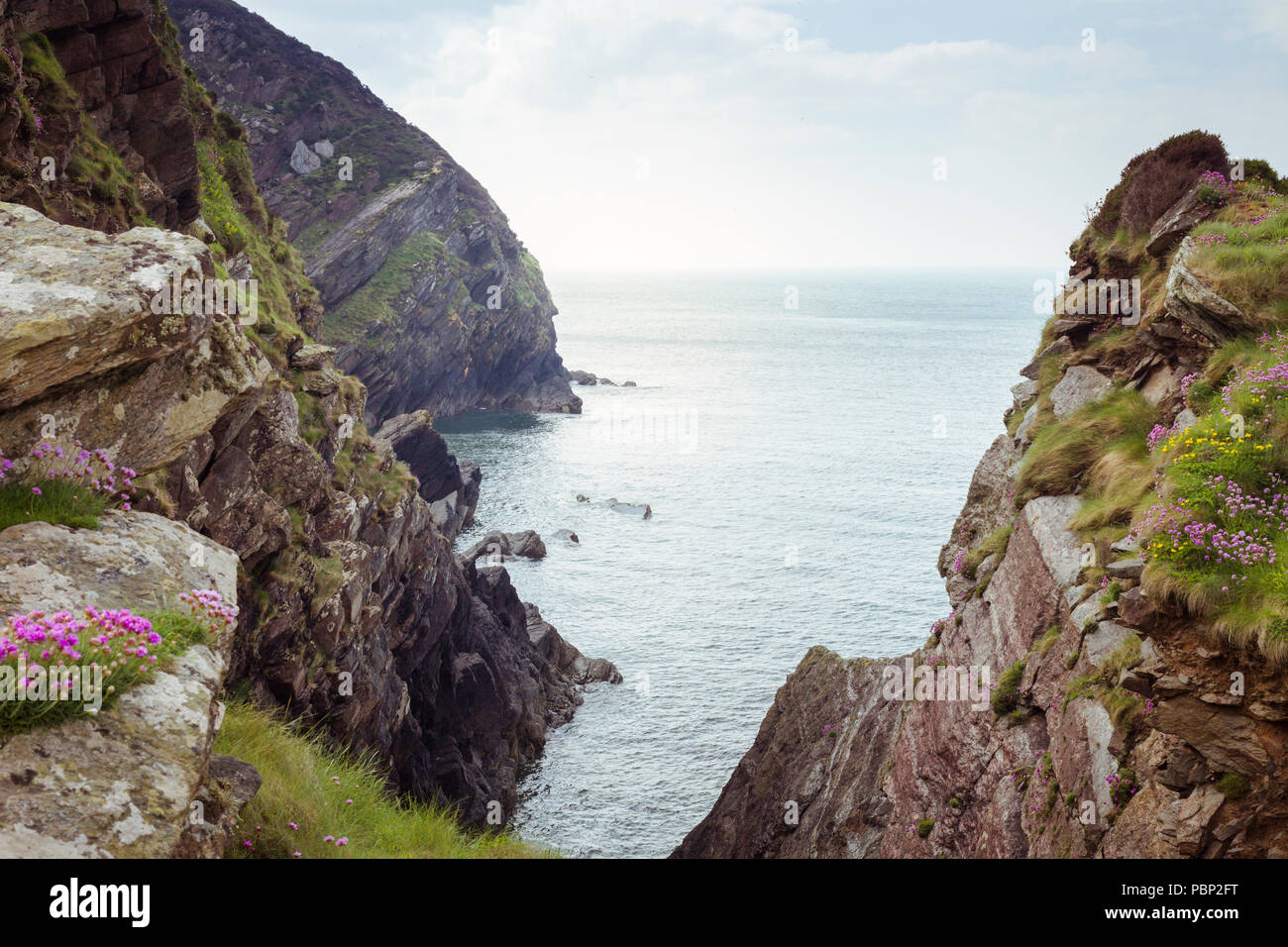 The Bay at Heddon's Mouth, near Hunter's Inn and Lynton, North Devon ...