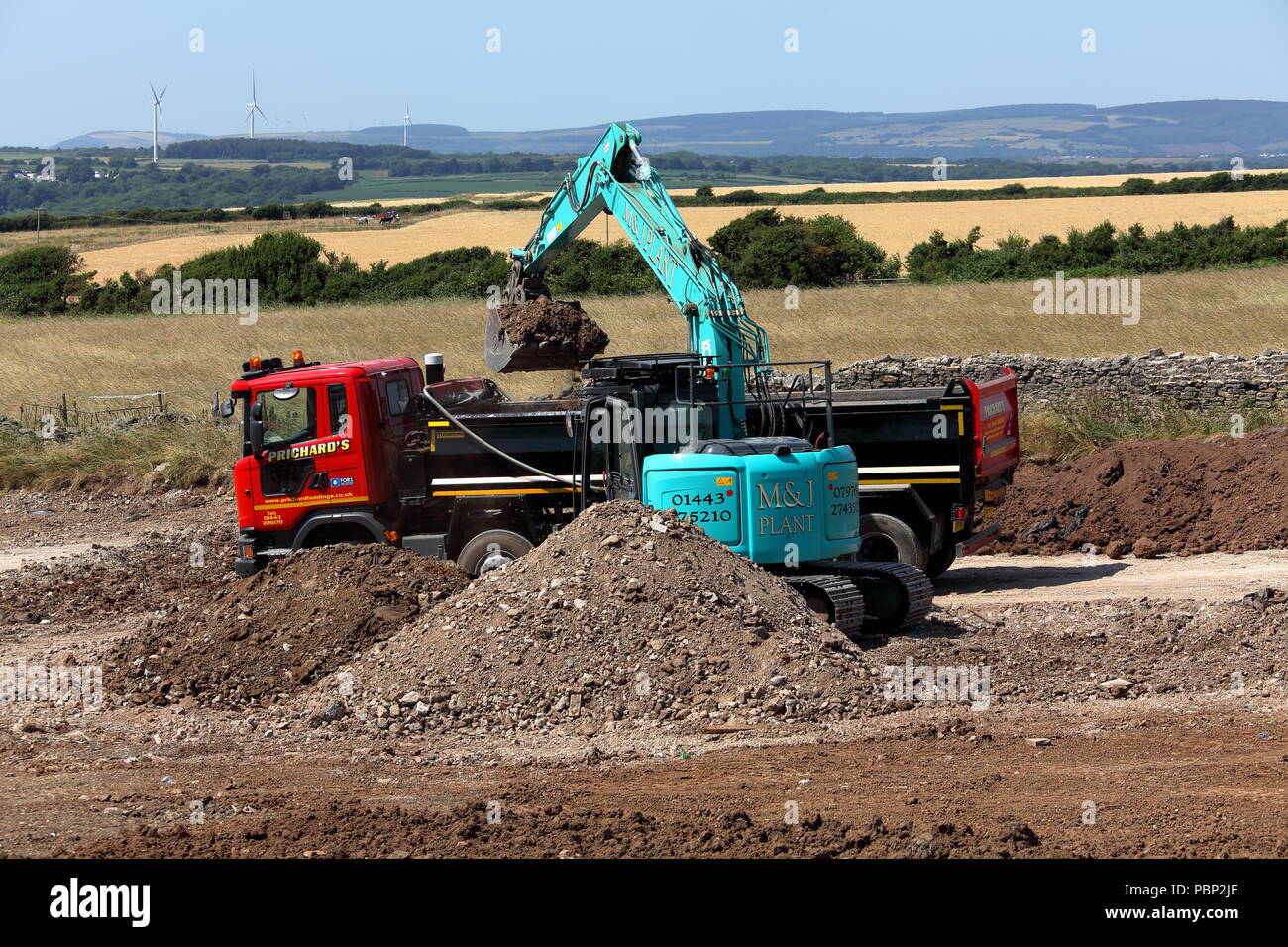 Plant Hire Lorry High Resolution Stock Photography and Images - Alamy