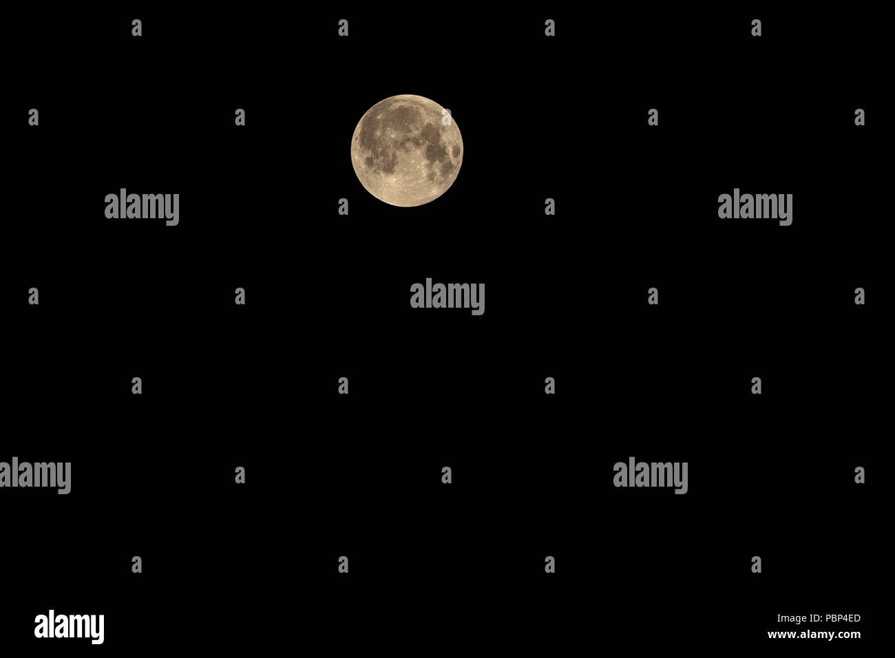 bright white full moon in the dark sky Stock Photo - Alamy