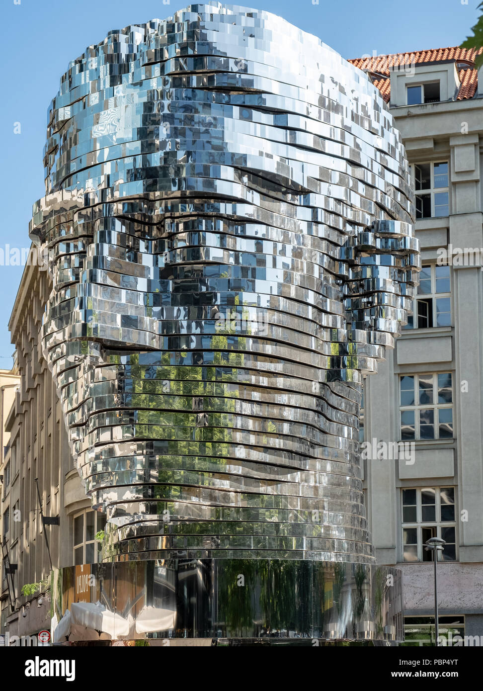 Animated Franz Kafka head in Prague Stock Photo - Alamy