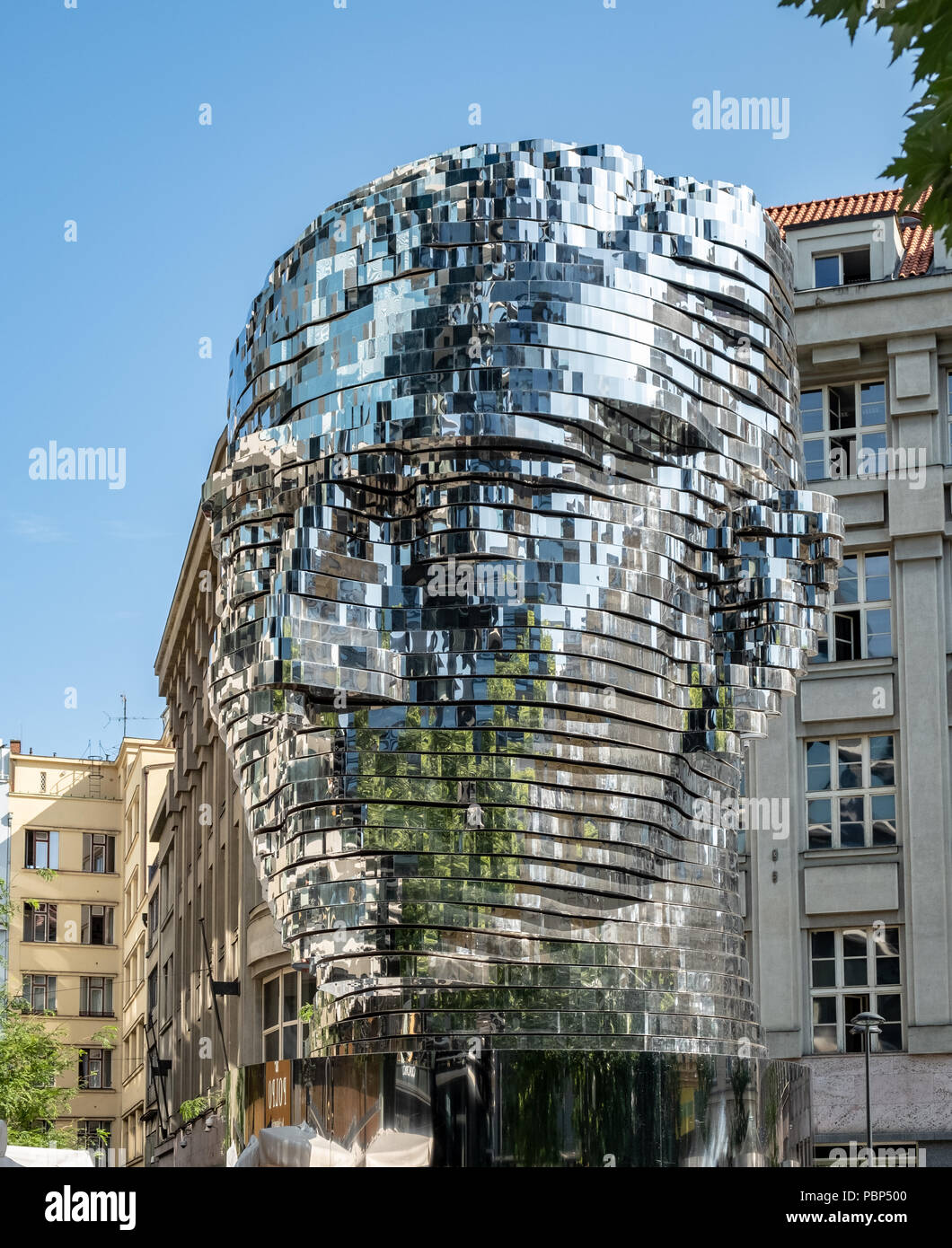 Animated Franz Kafka head in Prague Stock Photo - Alamy
