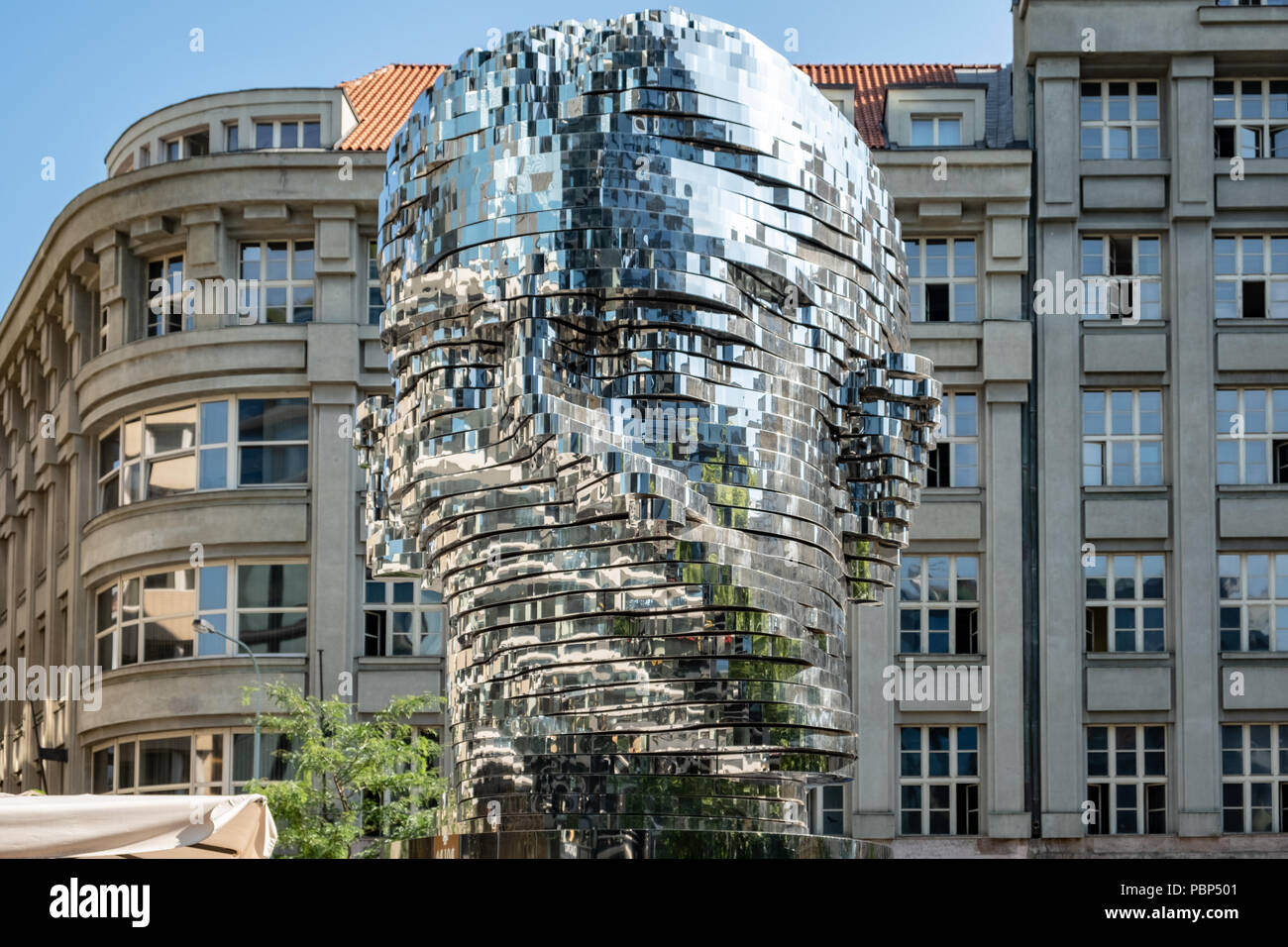 Animated Franz Kafka head in Prague Stock Photo - Alamy