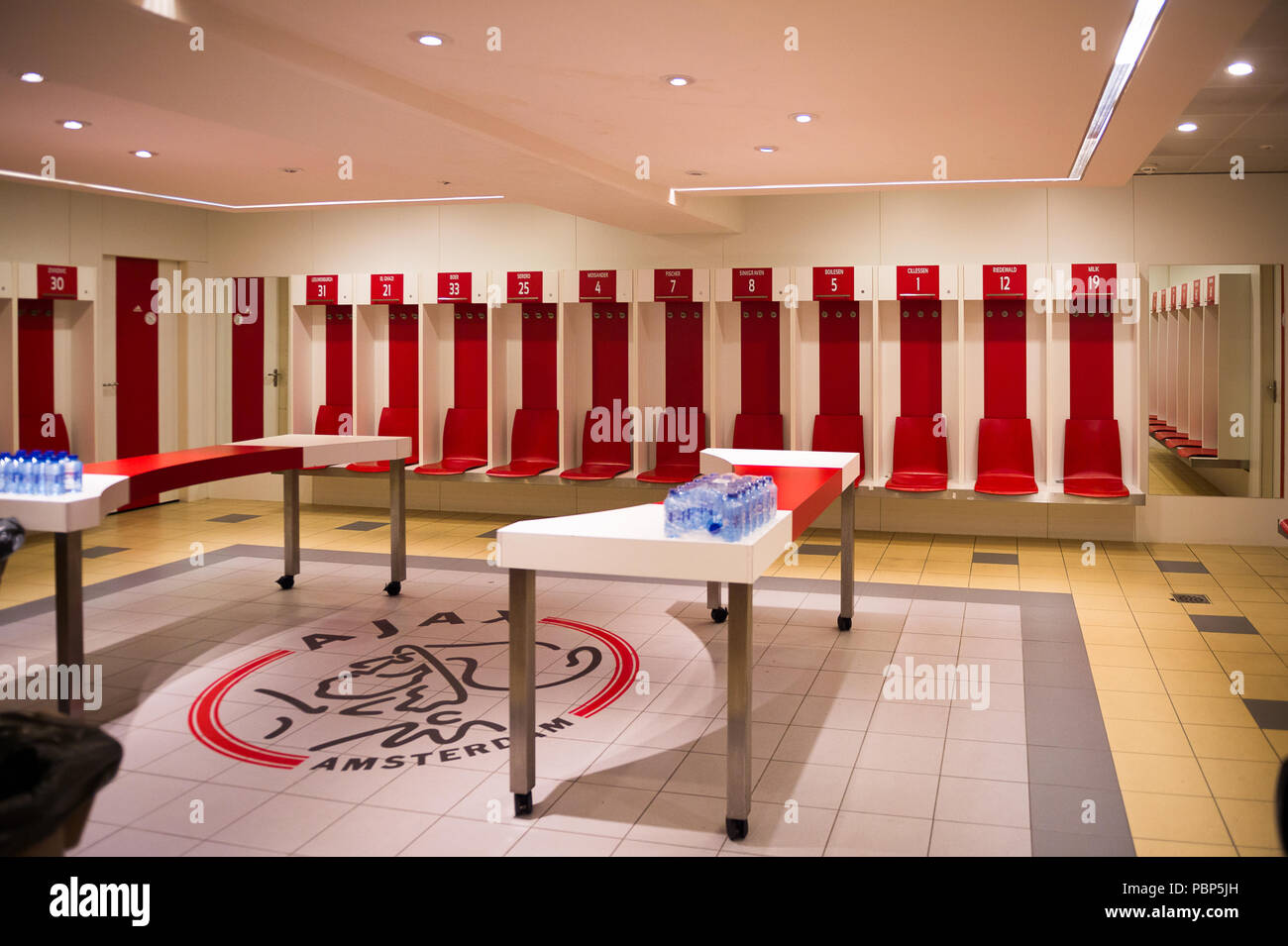 AMSTERDAM, NETHERLANDS - JUNE 2, 2015: Dressing room on the Amsterdam ...