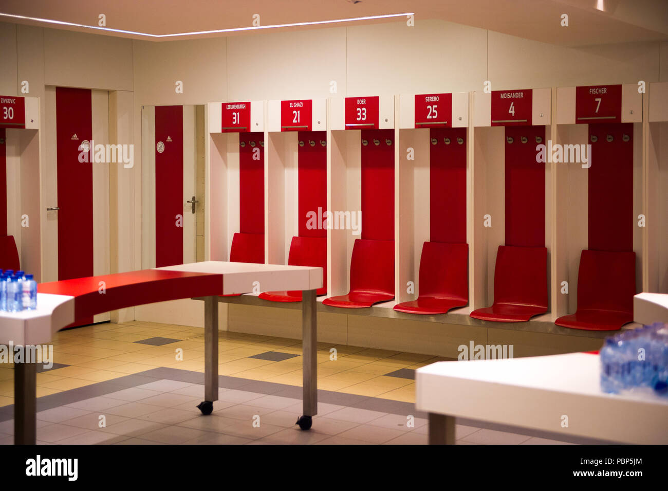AMSTERDAM, NETHERLANDS - JUNE 2, 2015: Dressing room on the Amsterdam ...