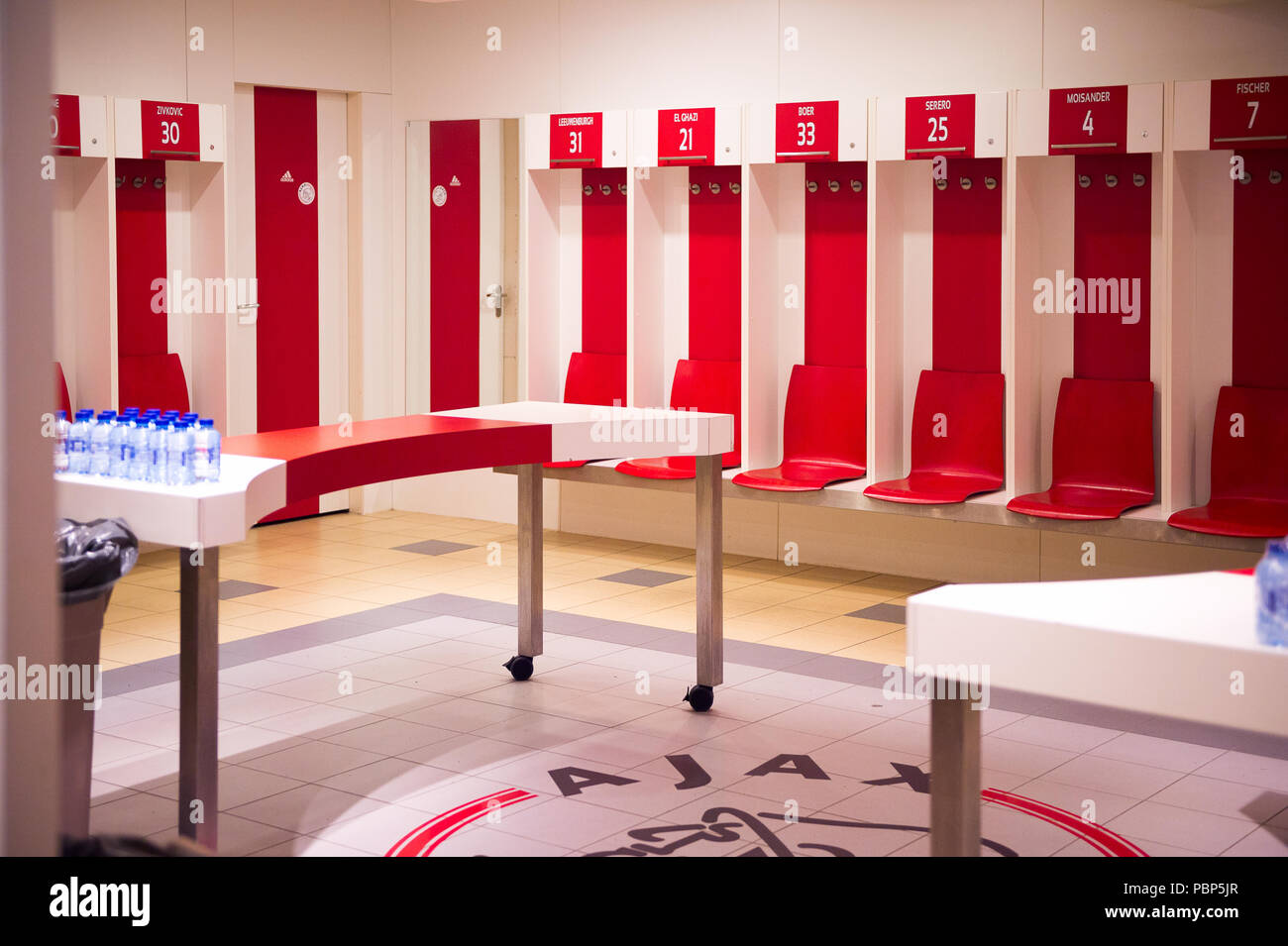 AMSTERDAM, NETHERLANDS - JUNE 2, 2015: Dressing room on the Amsterdam ...