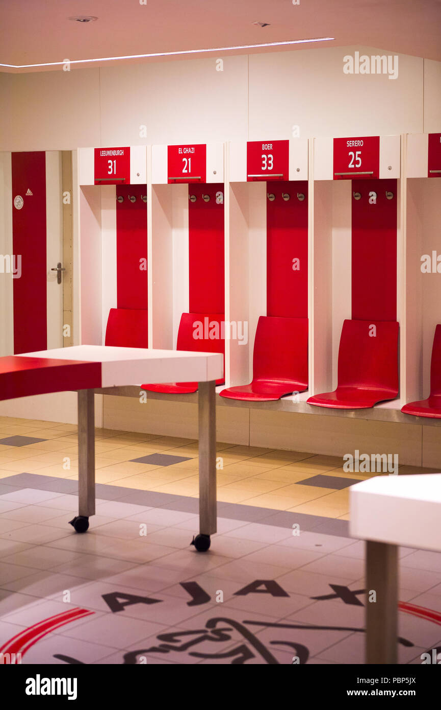 AMSTERDAM, NETHERLANDS - JUNE 2, 2015: Dressing room on the Amsterdam ...