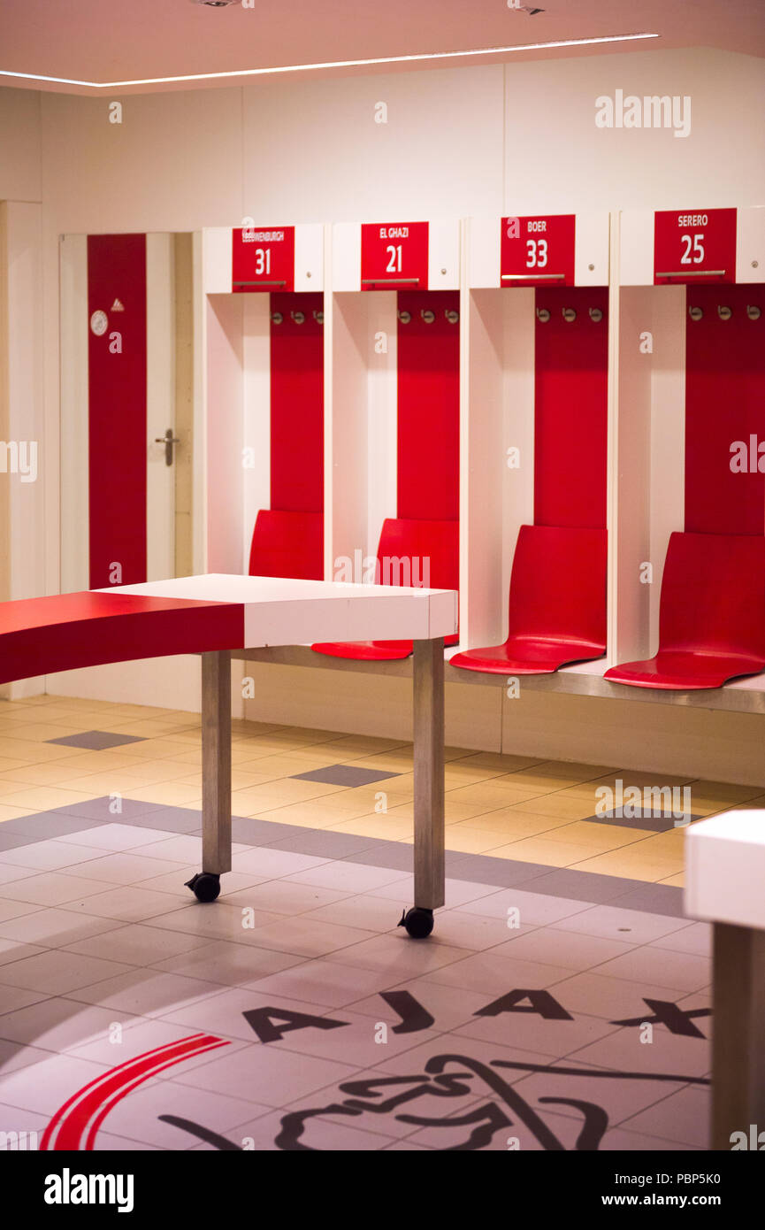 AMSTERDAM, NETHERLANDS - JUNE 2, 2015: Dressing room on the Amsterdam ...