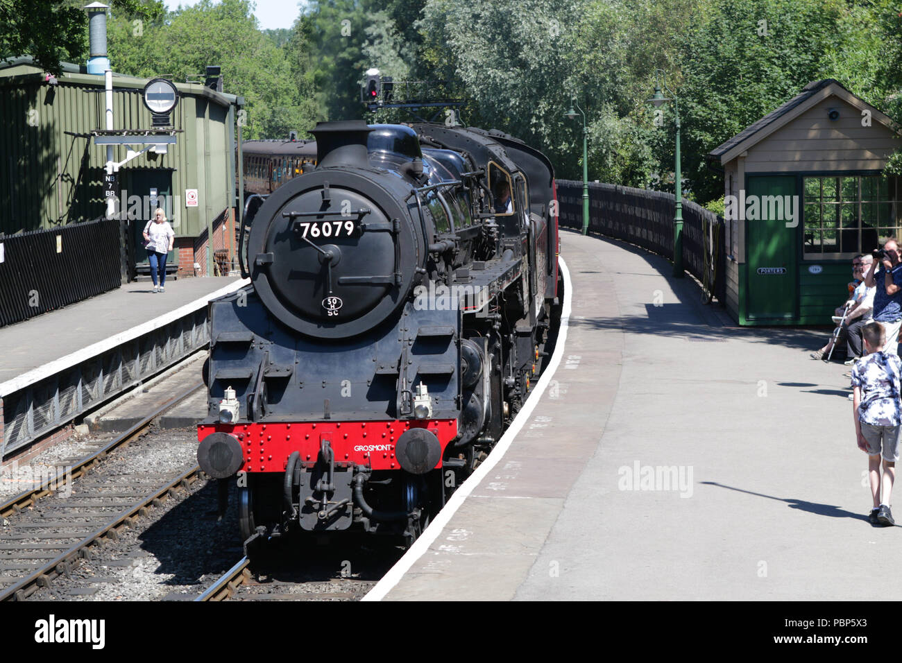 Steam locomotive 76079 br standard hi-res stock photography and images ...