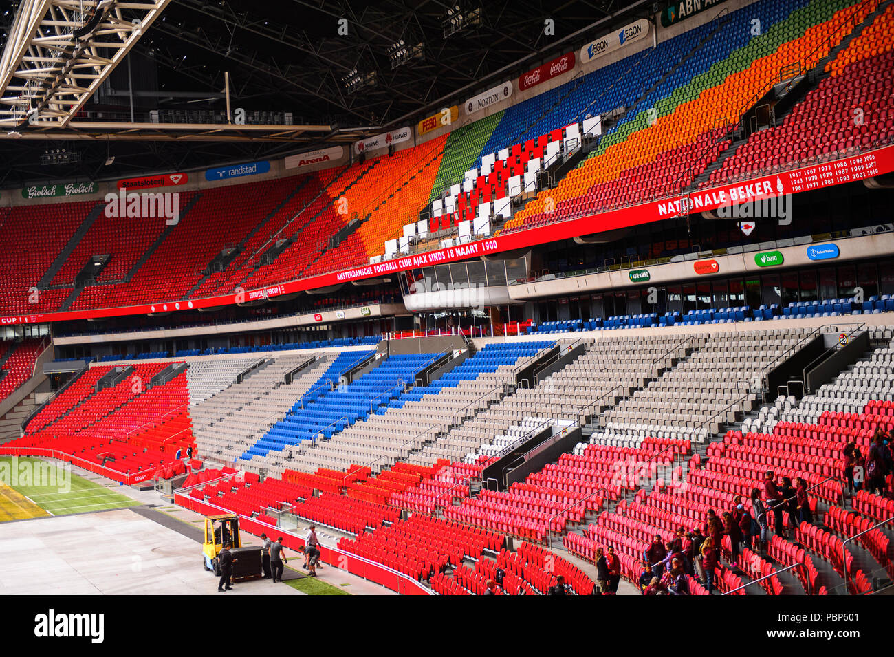 AMSTERDAM, NETHERLANDS - JUNE 2, 2015: Amsterdam Arena, the largest ...