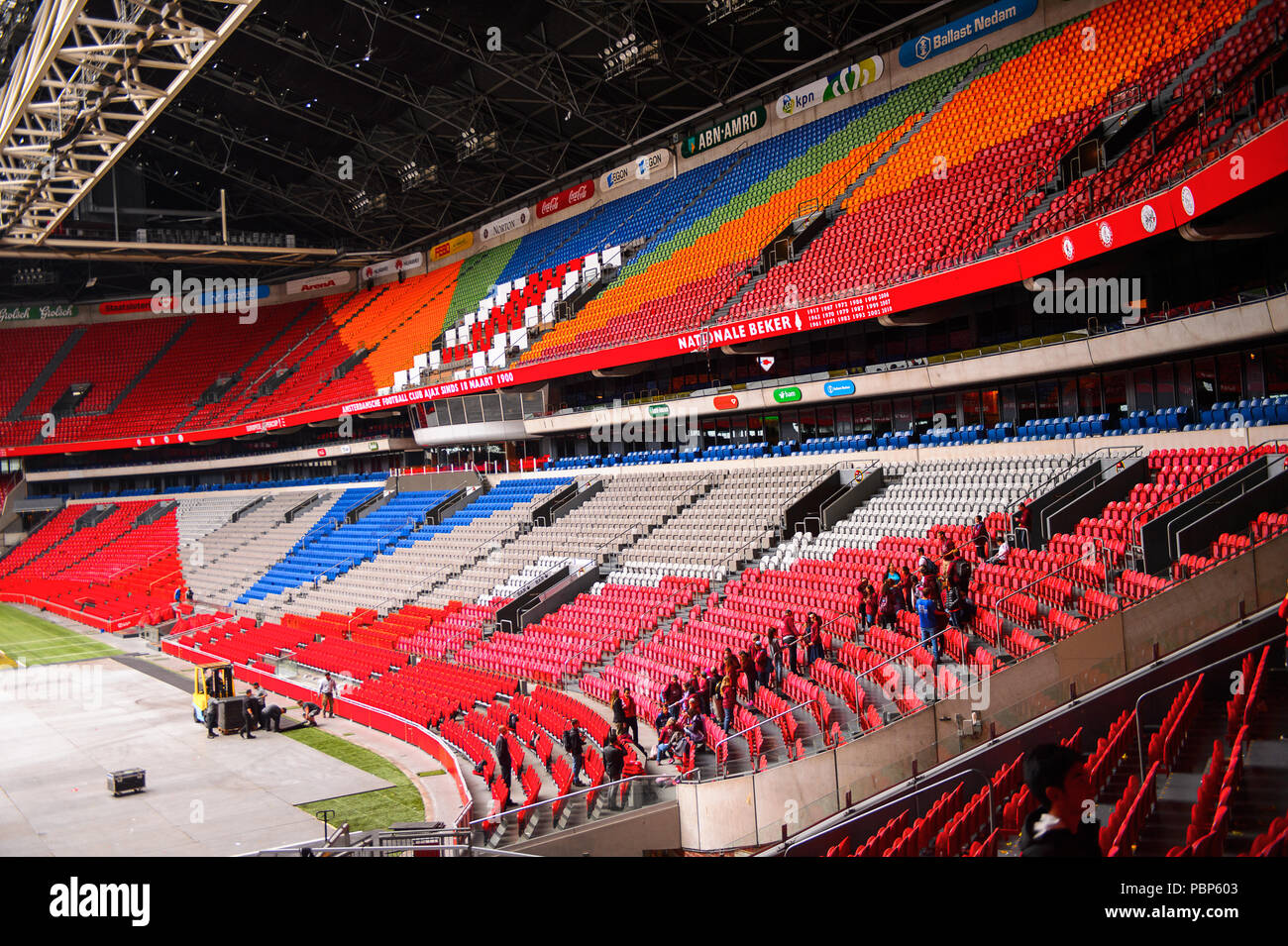 AMSTERDAM, NETHERLANDS - JUNE 2, 2015: Amsterdam Arena, the largest ...