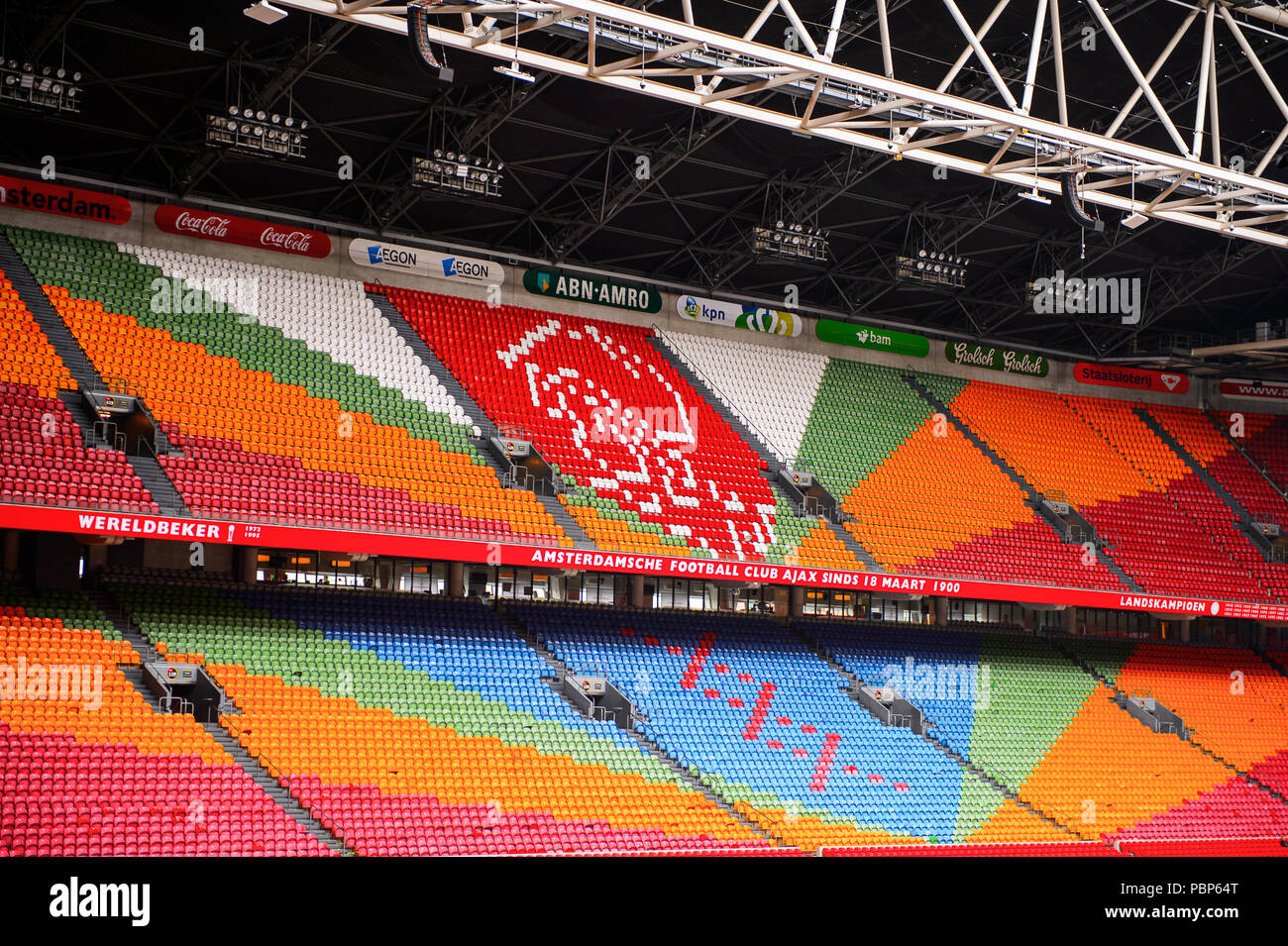 AMSTERDAM, NETHERLANDS - JUNE 2, 2015: Amsterdam Arena, the largest ...