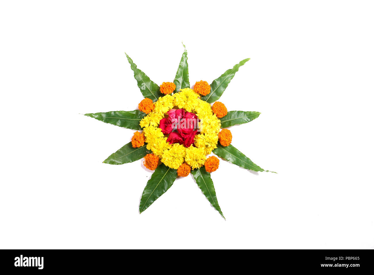 marigold flower design Stock Photo - Alamy