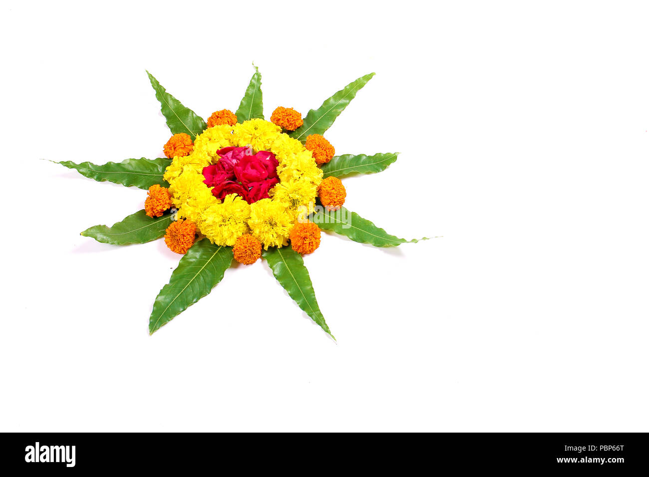 marigold flower design Stock Photo - Alamy