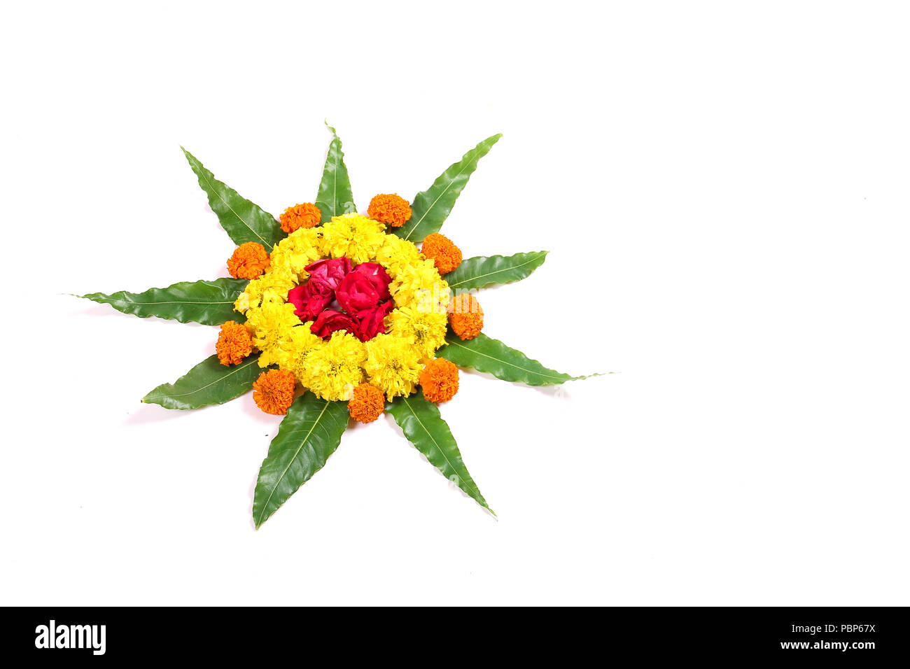 marigold flower design Stock Photo - Alamy