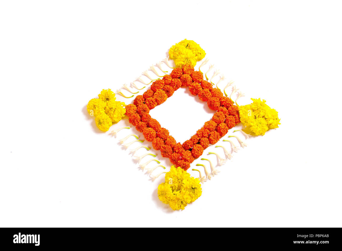 marigold flower design Stock Photo - Alamy