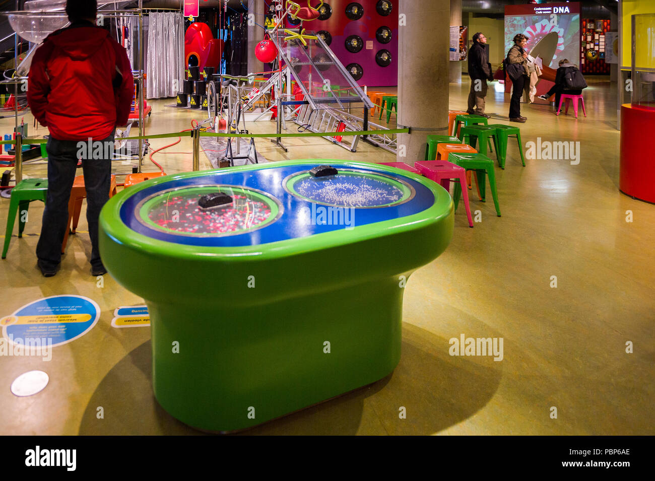 AMSTERDAM, NETHERLANDS - JUN 2, 2015: Interior of the Science Center ...