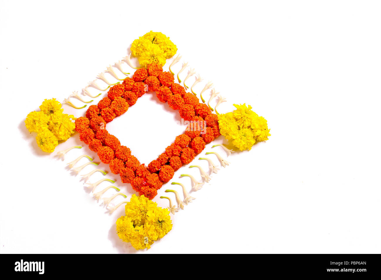 marigold flower design Stock Photo - Alamy
