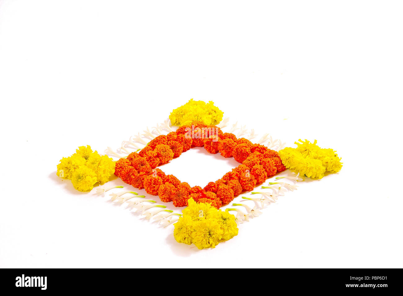 marigold flower design Stock Photo - Alamy