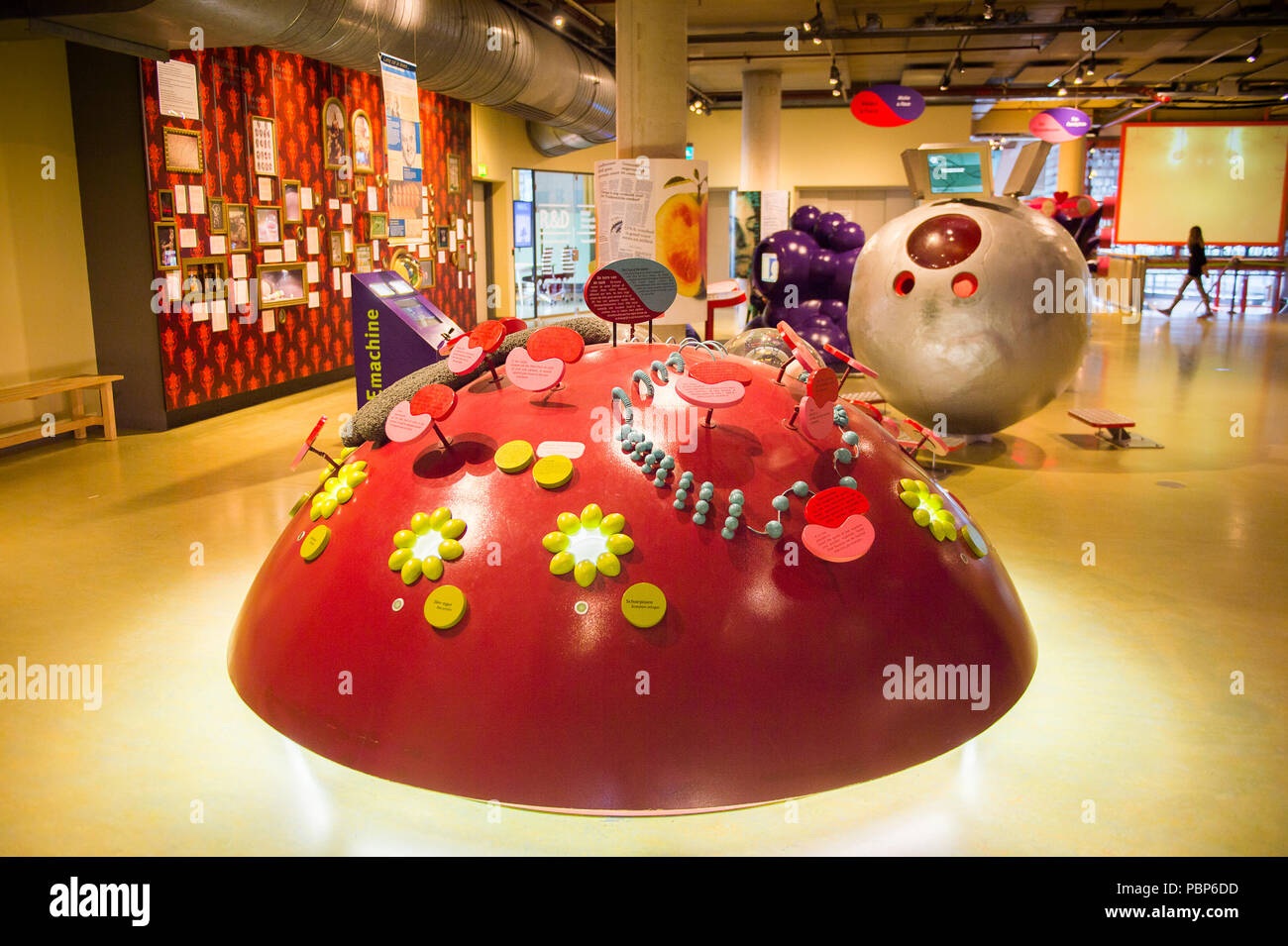 AMSTERDAM, NETHERLANDS - JUN 2, 2015: Interior of the Science Center ...