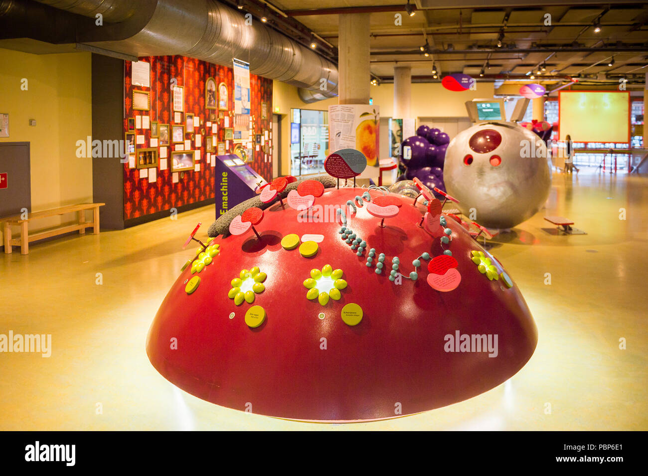 AMSTERDAM, NETHERLANDS - JUN 2, 2015: Interior of the Science Center ...