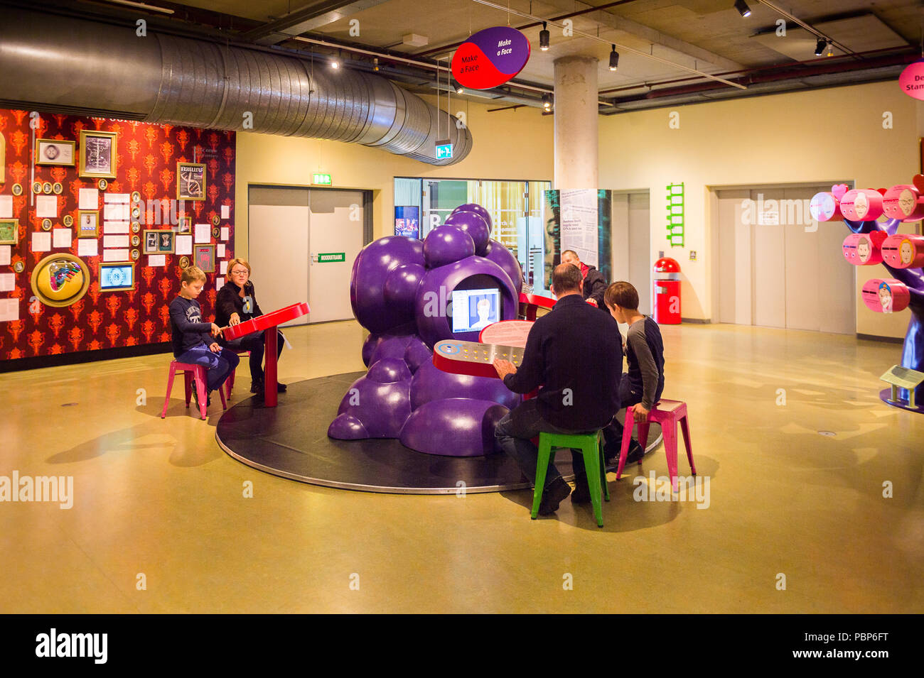 AMSTERDAM, NETHERLANDS - JUN 2, 2015: Interior of the Science Center ...