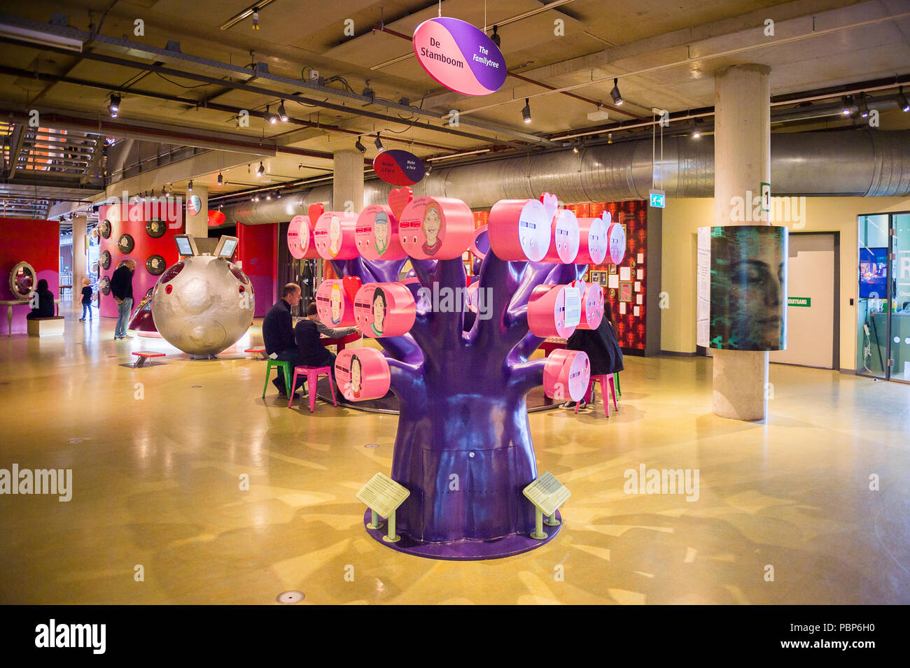 AMSTERDAM, NETHERLANDS - JUN 2, 2015: Interior of the Science Center ...