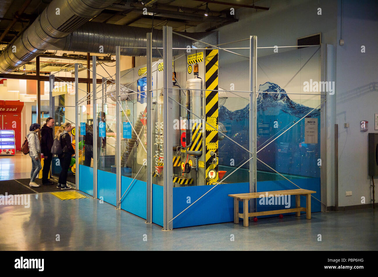 AMSTERDAM, NETHERLANDS - JUN 2, 2015: Interior of the Science Center ...