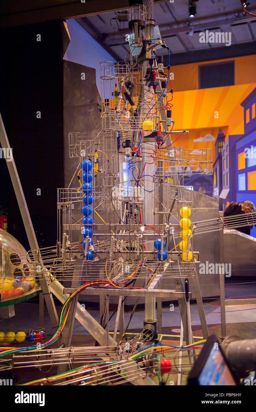 AMSTERDAM, NETHERLANDS - JUN 2, 2015: Interior of the Science Center ...