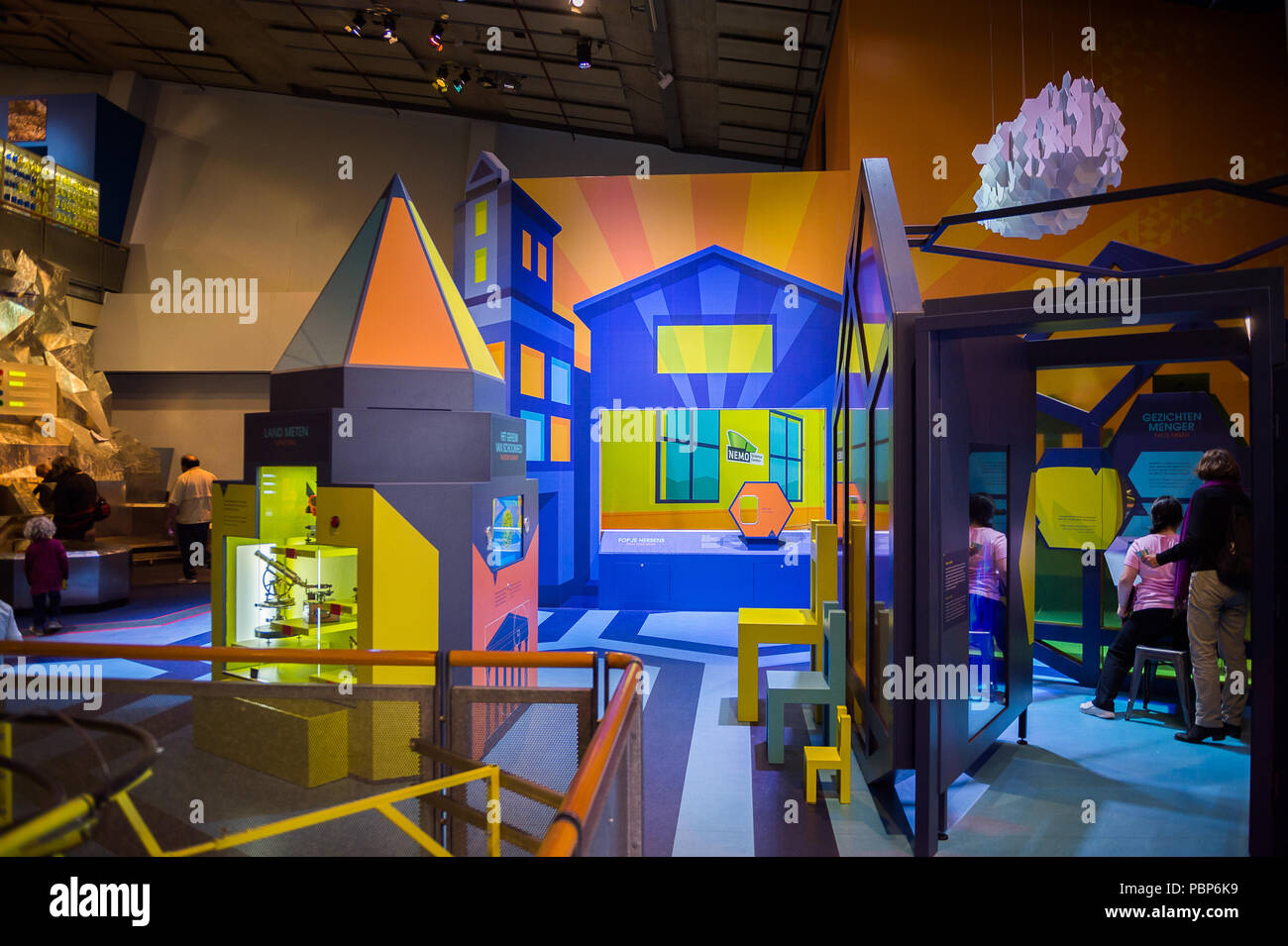 AMSTERDAM, NETHERLANDS - JUN 2, 2015: Interior of the Science Center ...