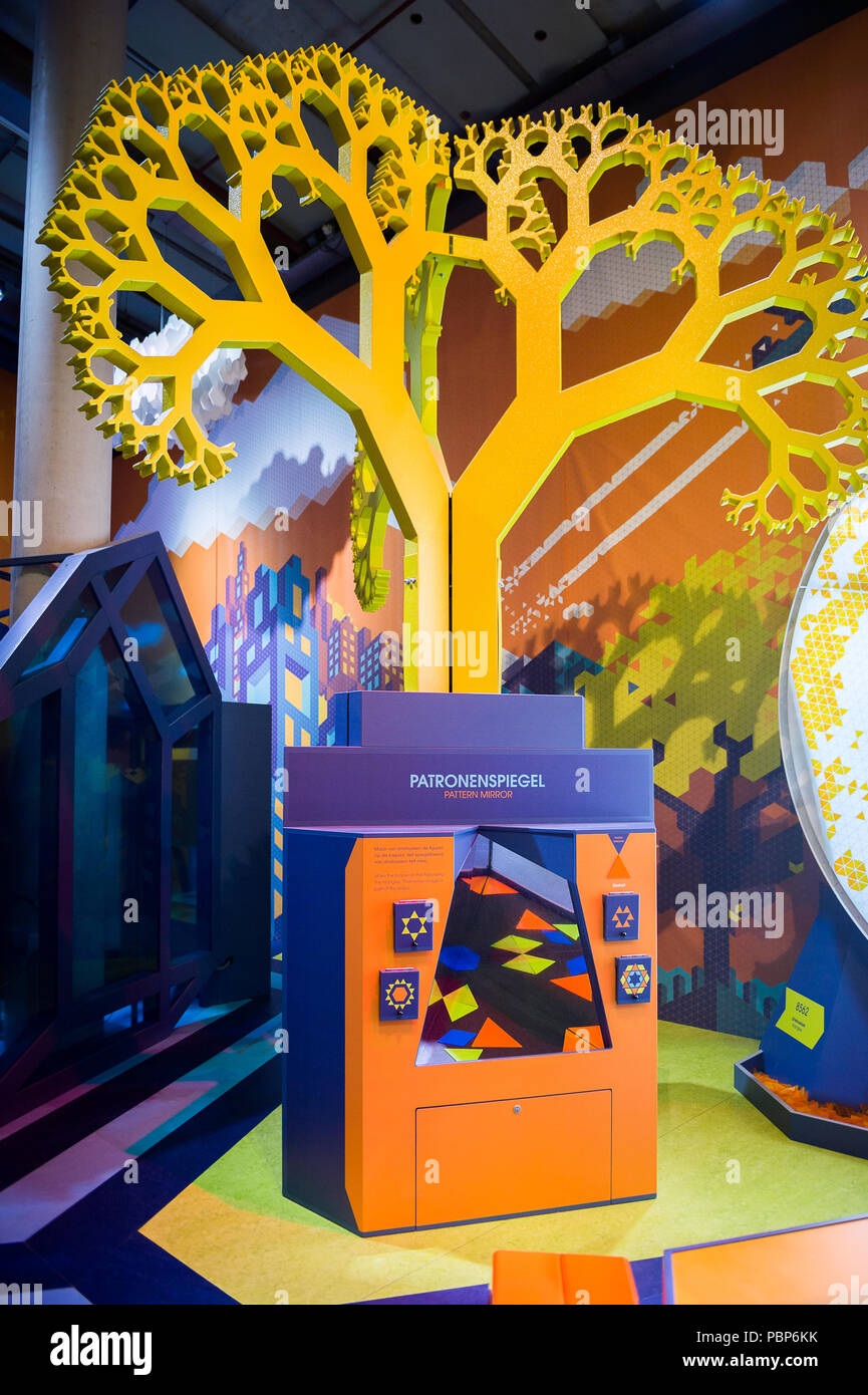 AMSTERDAM, NETHERLANDS - JUN 2, 2015: Interior of the Science Center ...