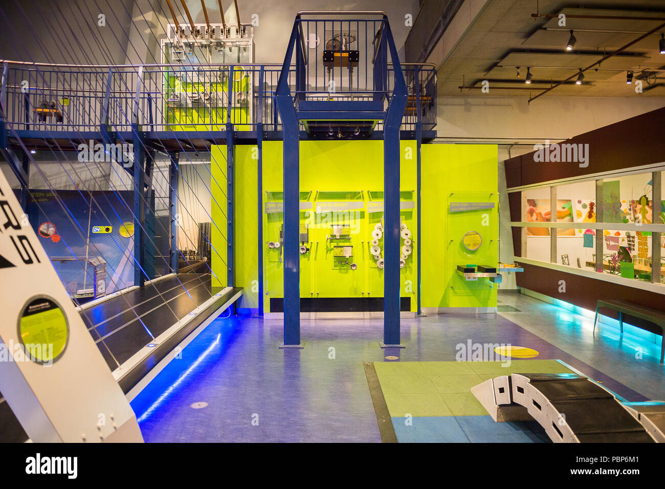 AMSTERDAM, NETHERLANDS - JUN 2, 2015: Interior of the Science Center ...