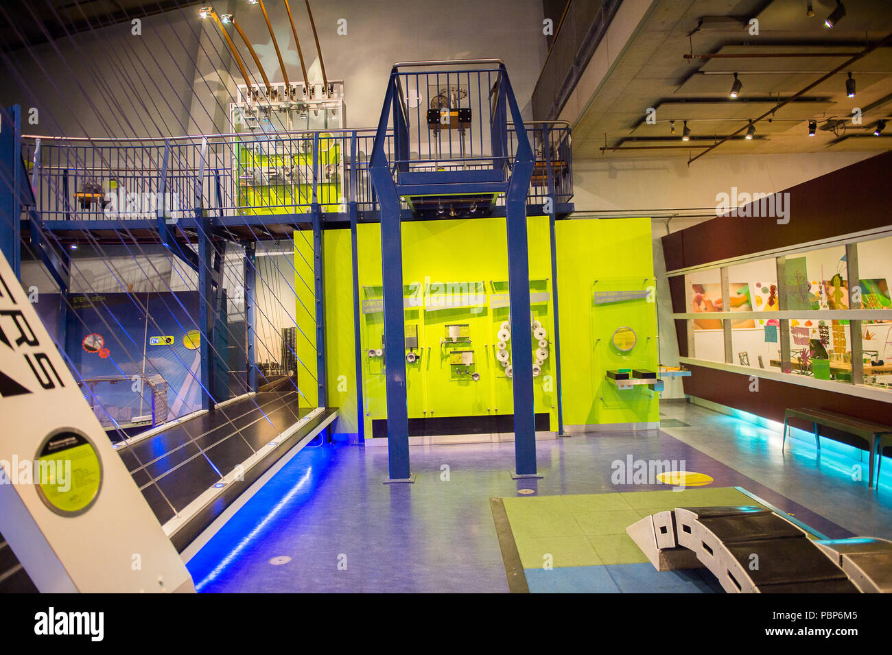 AMSTERDAM, NETHERLANDS - JUN 2, 2015: Interior of the Science Center ...