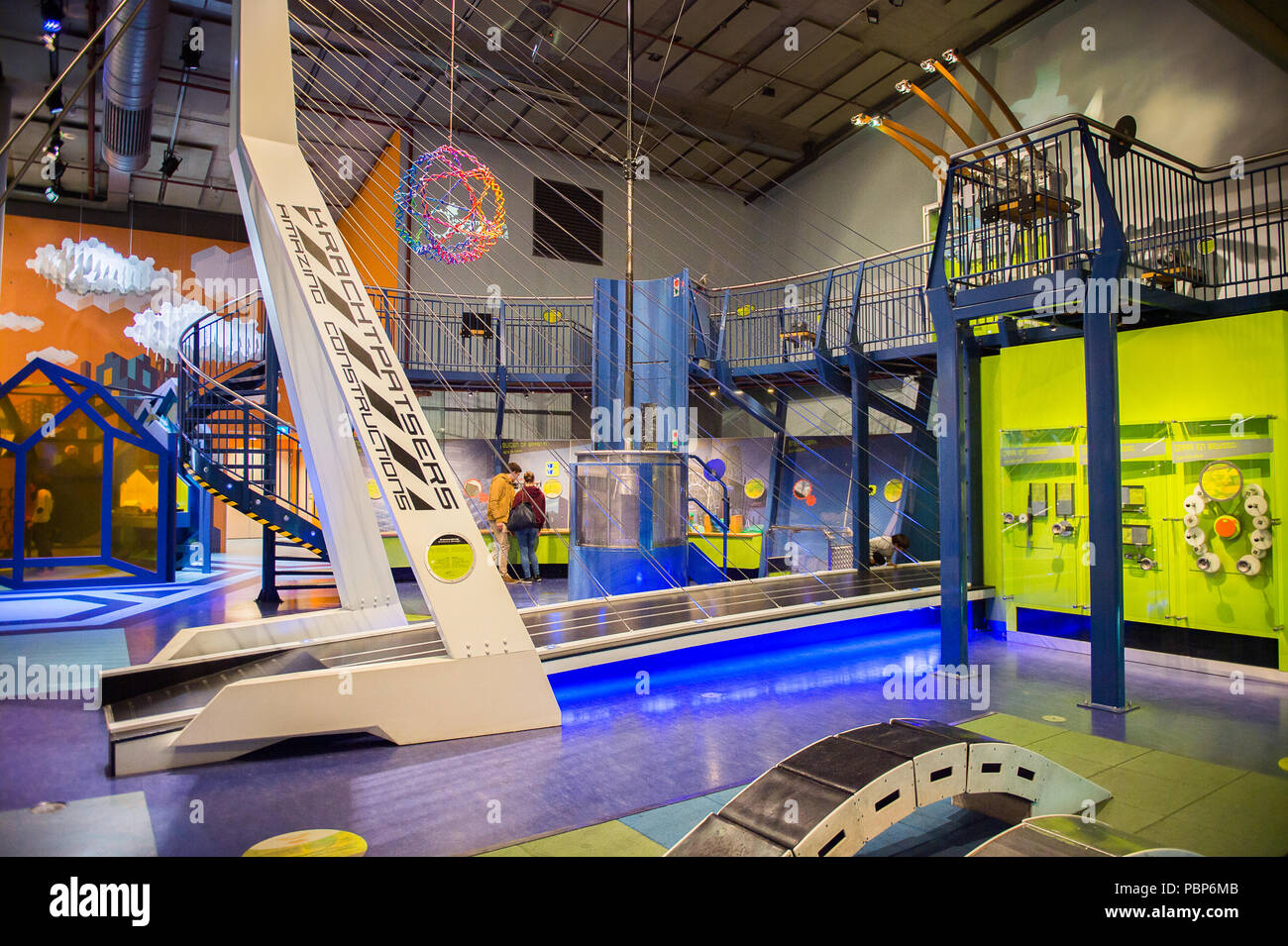 AMSTERDAM, NETHERLANDS - JUN 2, 2015: Interior of the Science Center ...