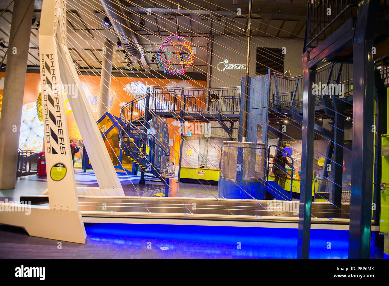 AMSTERDAM, NETHERLANDS - JUN 2, 2015: Interior of the Science Center ...