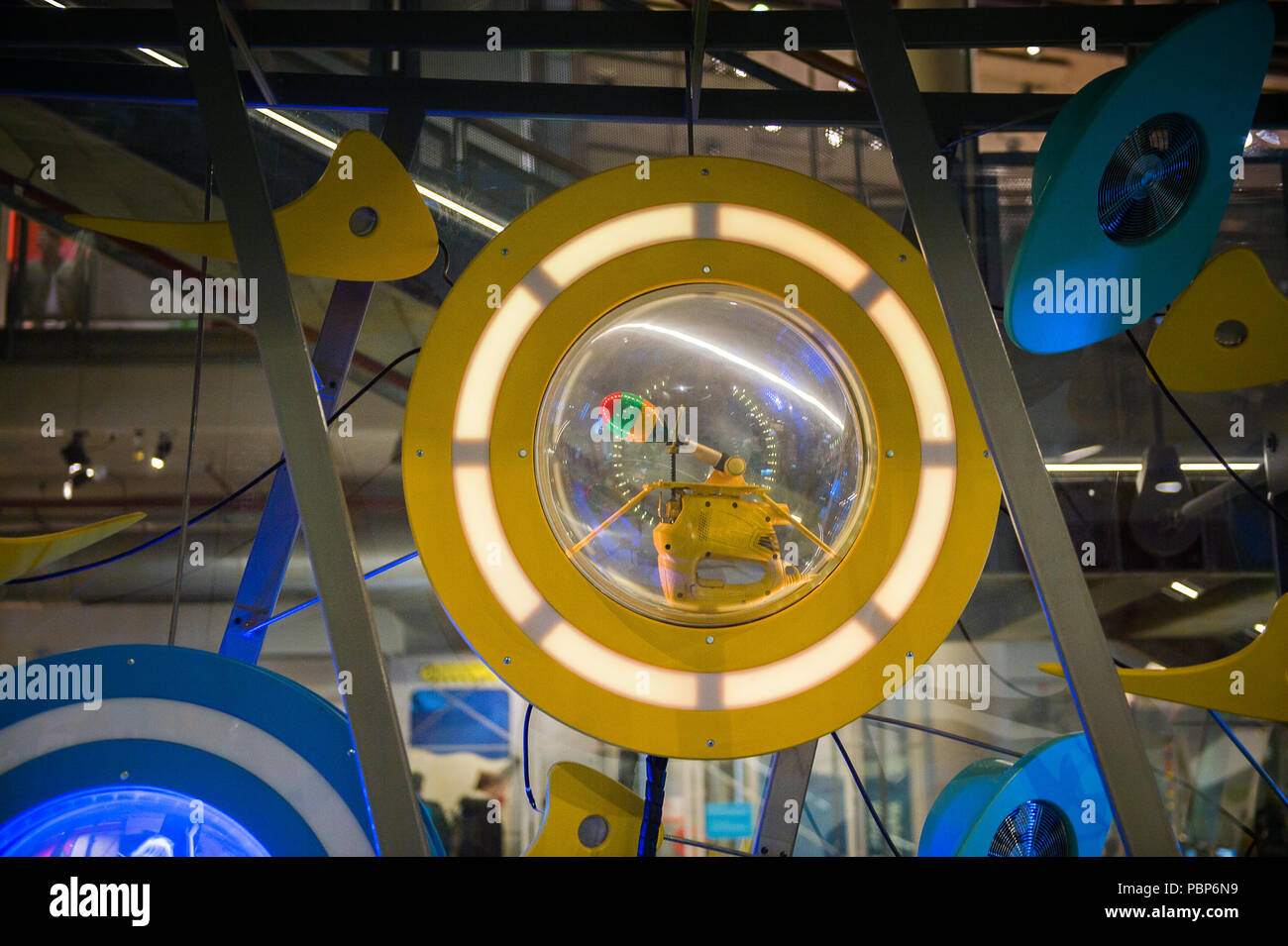 AMSTERDAM, NETHERLANDS - JUN 2, 2015: Interior of the Science Center ...