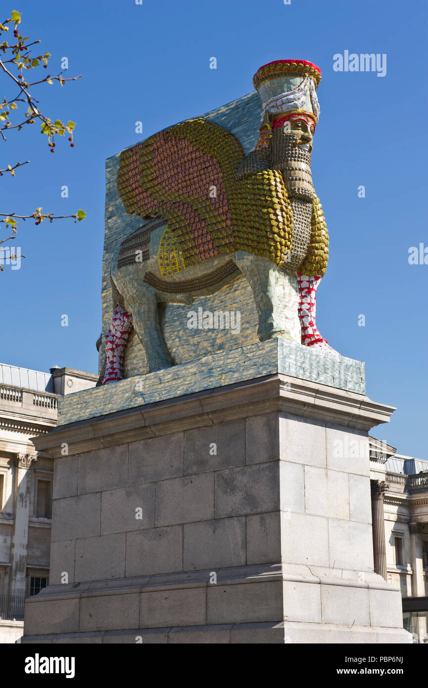 'Lamassu', a winged deity which guarded Nergal Gate at the entrance to ...