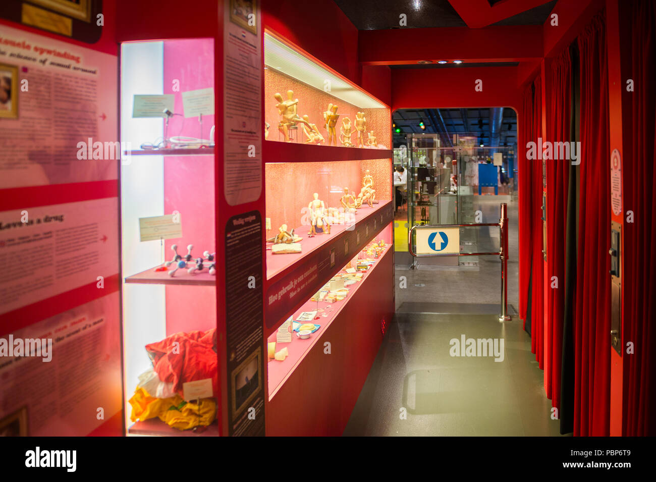 AMSTERDAM, NETHERLANDS - JUN 2, 2015: Interior of the Science Center ...