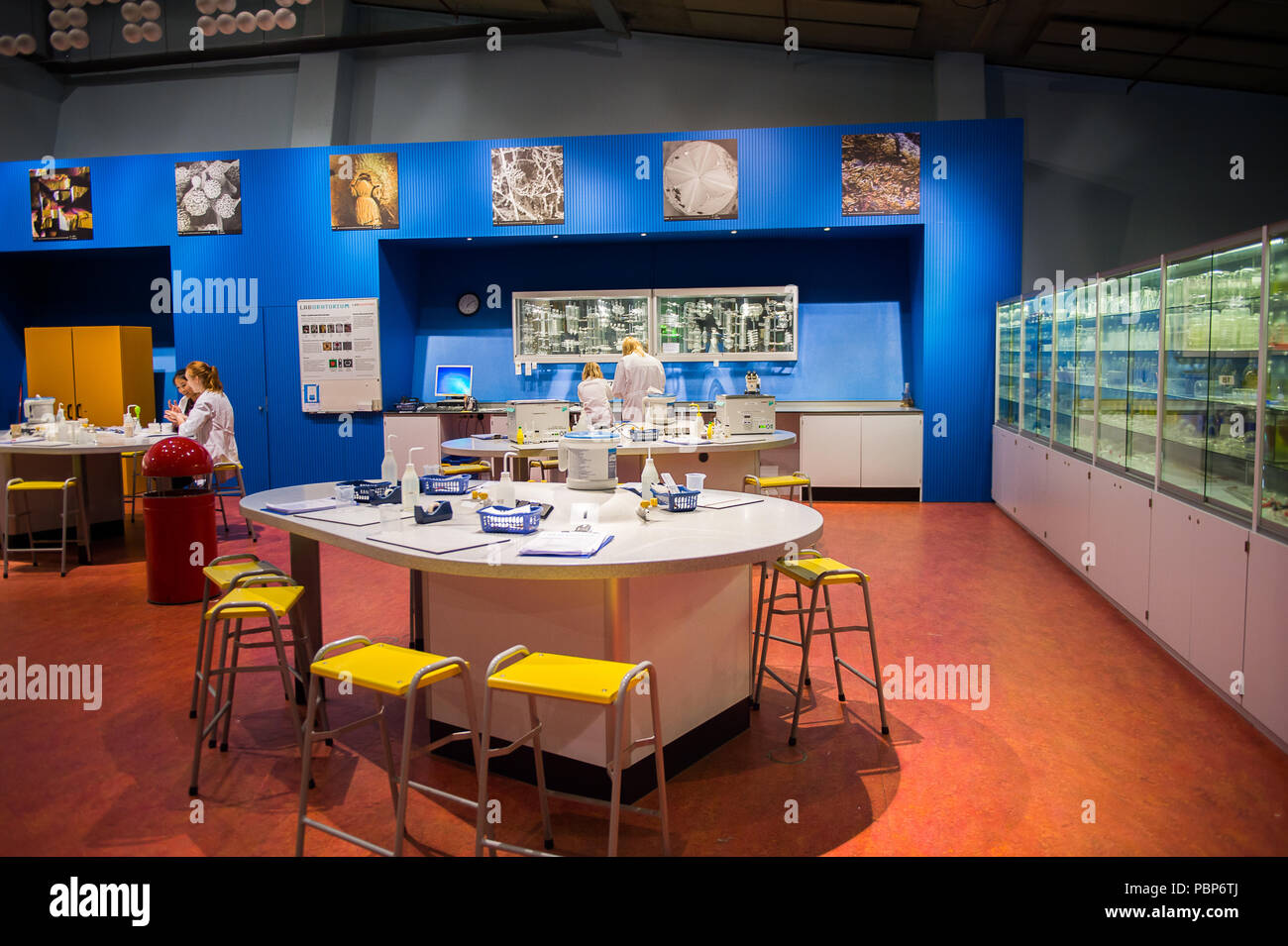 AMSTERDAM, NETHERLANDS - JUN 2, 2015: Laboratory of the Science Center ...