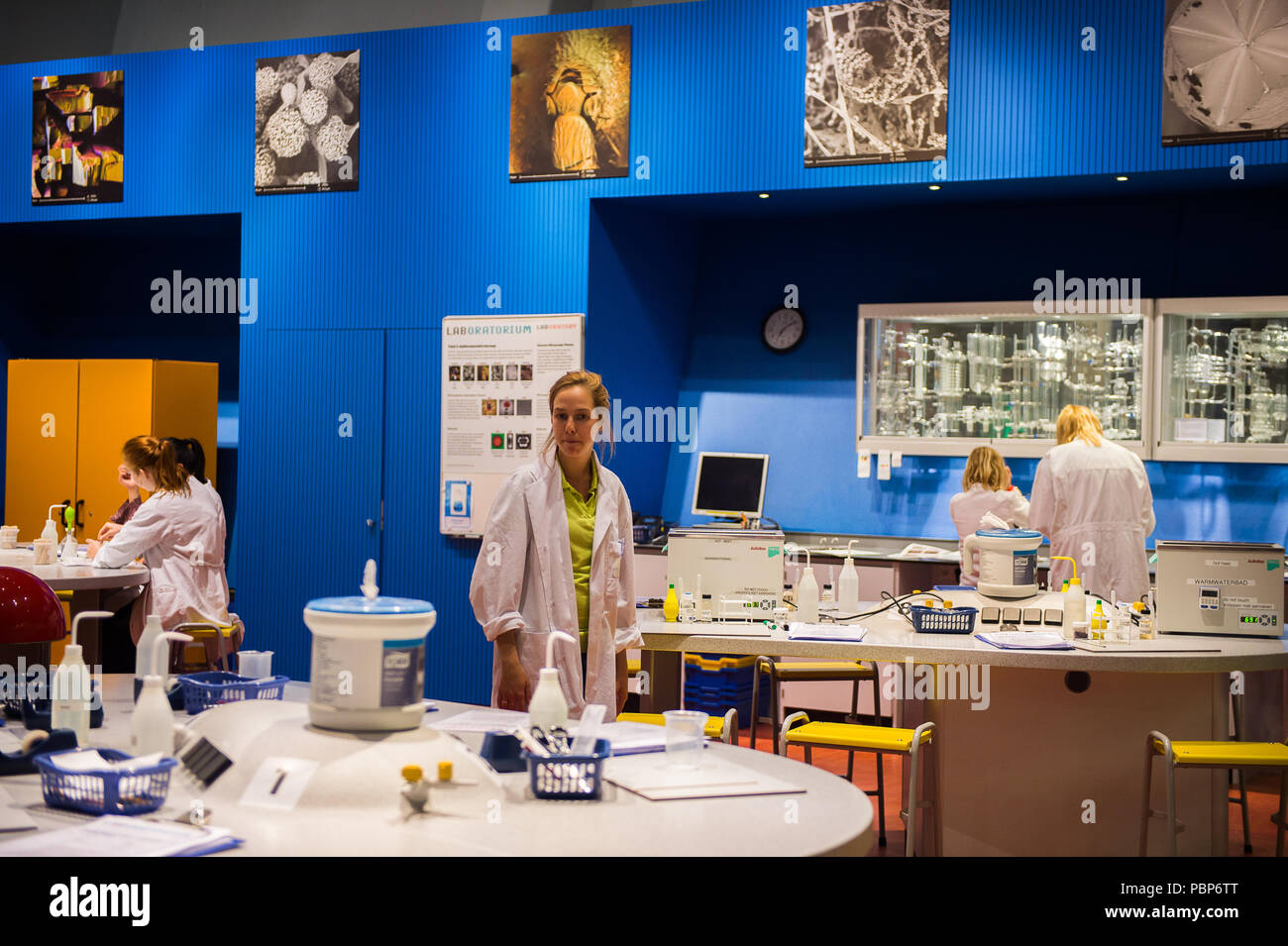 AMSTERDAM, NETHERLANDS - JUN 2, 2015: Laboratory of the Science Center ...