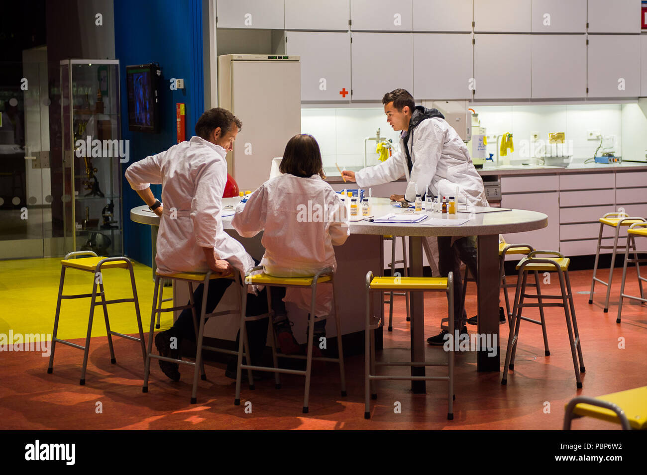 AMSTERDAM, NETHERLANDS - JUN 2, 2015: Laboratory of the Science Center ...