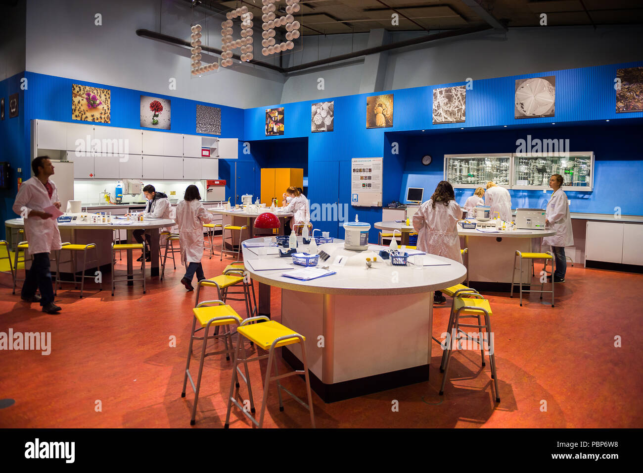 AMSTERDAM, NETHERLANDS - JUN 2, 2015: Laboratory of the Science Center ...